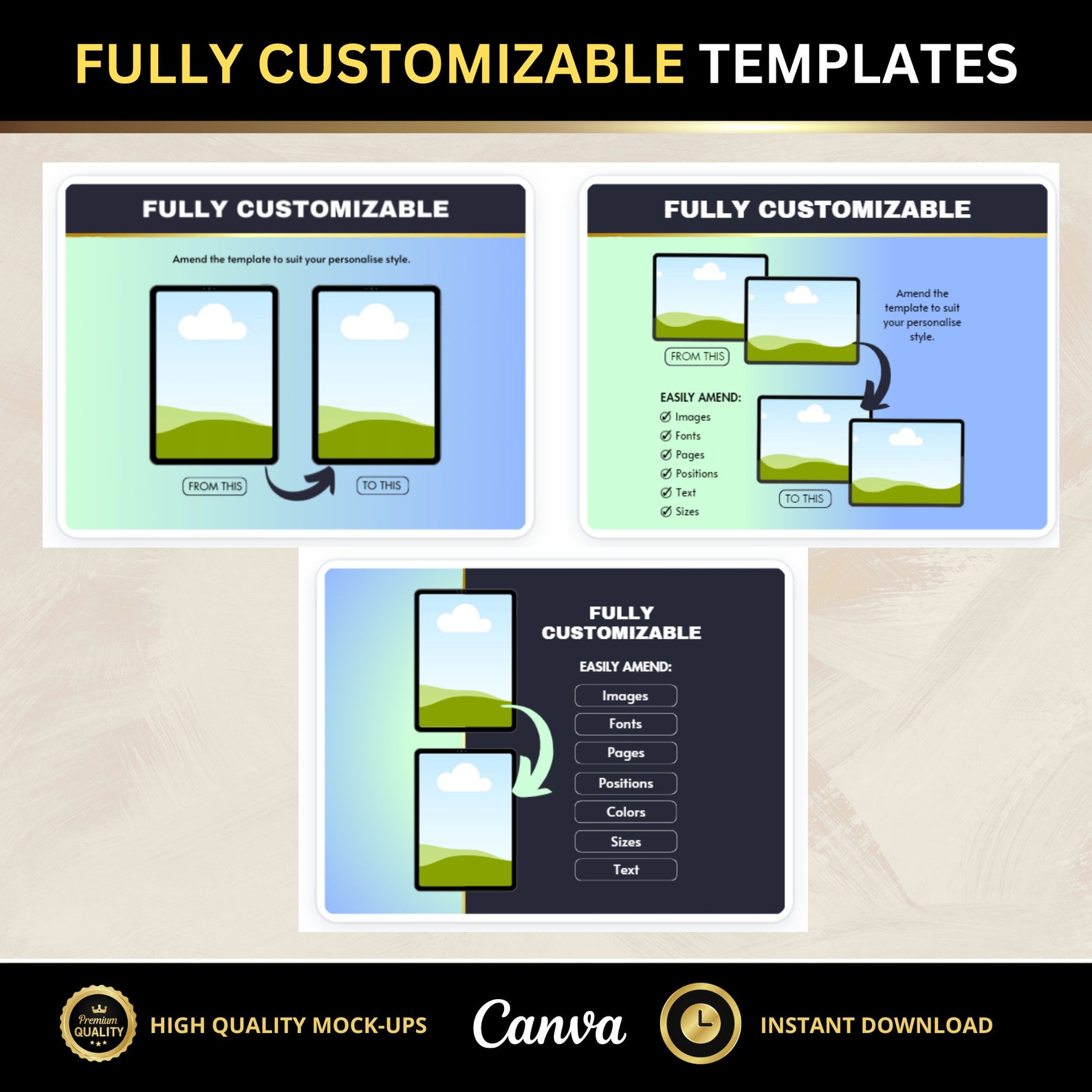 Notion Template Mockup, 30 Notion Templates for Etsy Listing, Notion ...
