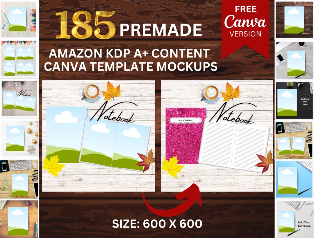185 Amazon KDP A Plus Content Square Template, Size 600 X600px ...