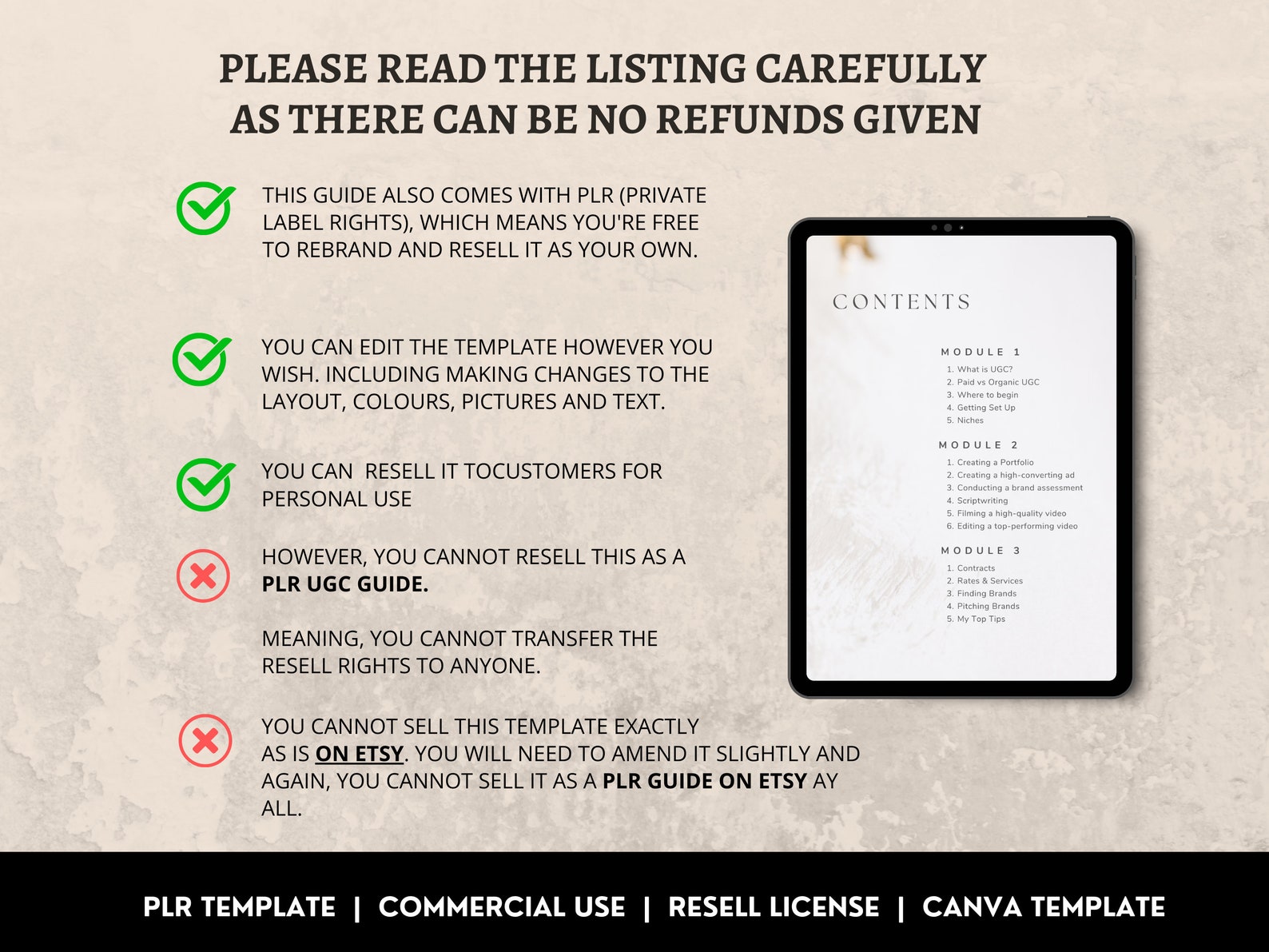 UGC Guide | 65 Page PLR UGC Guide With Resell Rights | Buy the Ugc ...