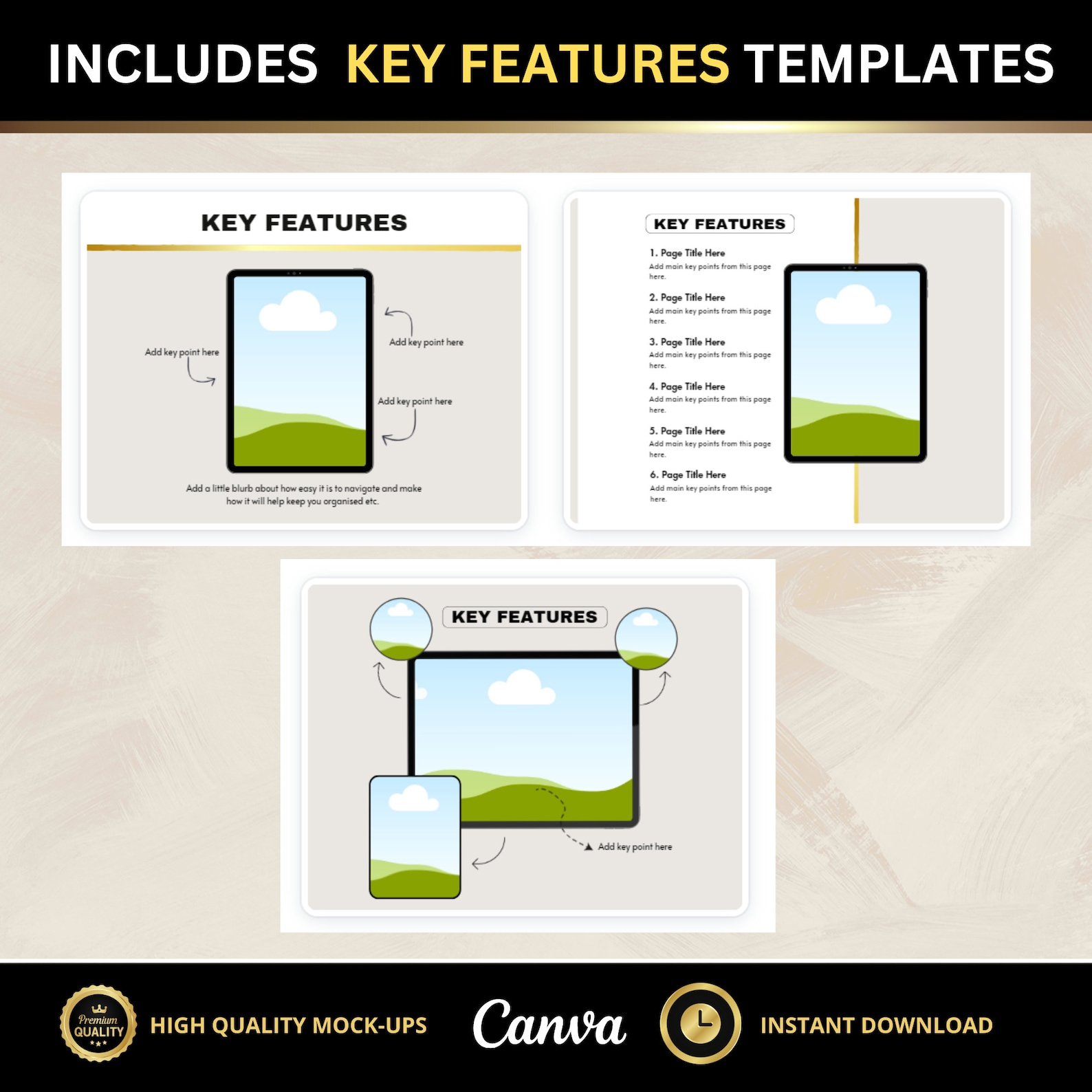 30 Notion Template Mockups for Etsy Listing, Latest Etsy Sizes: Square ...