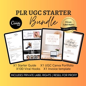 PLR UGC Bundle Package Template: Ultimate UGC Canva Portfolio Website ...