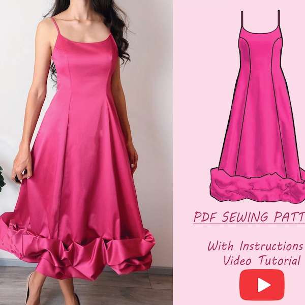 Formal Dress Pattern - Etsy