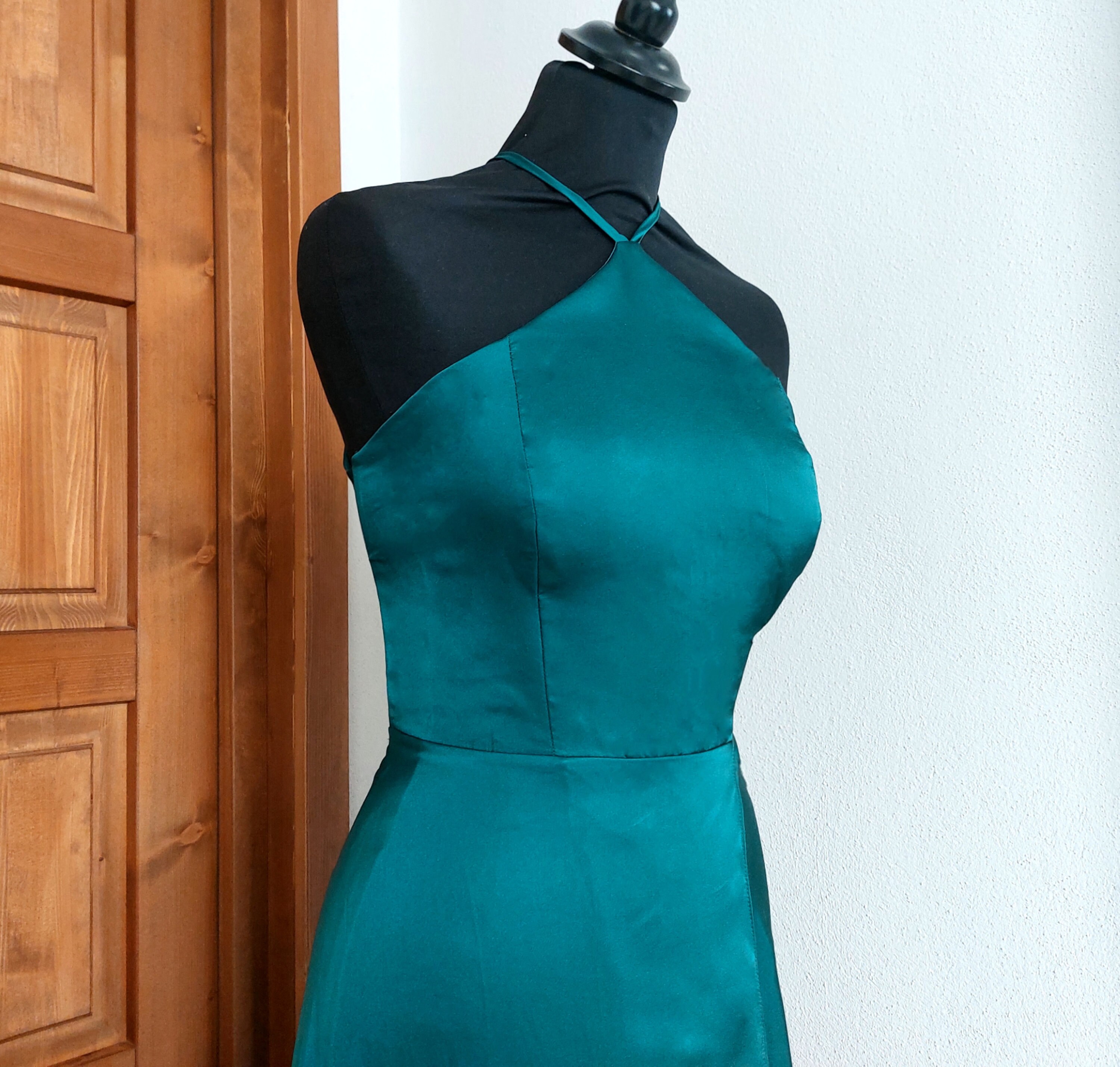 Slit Dress PDF Sewing Pattern. Long Evening Dress With Lace up Back and ...