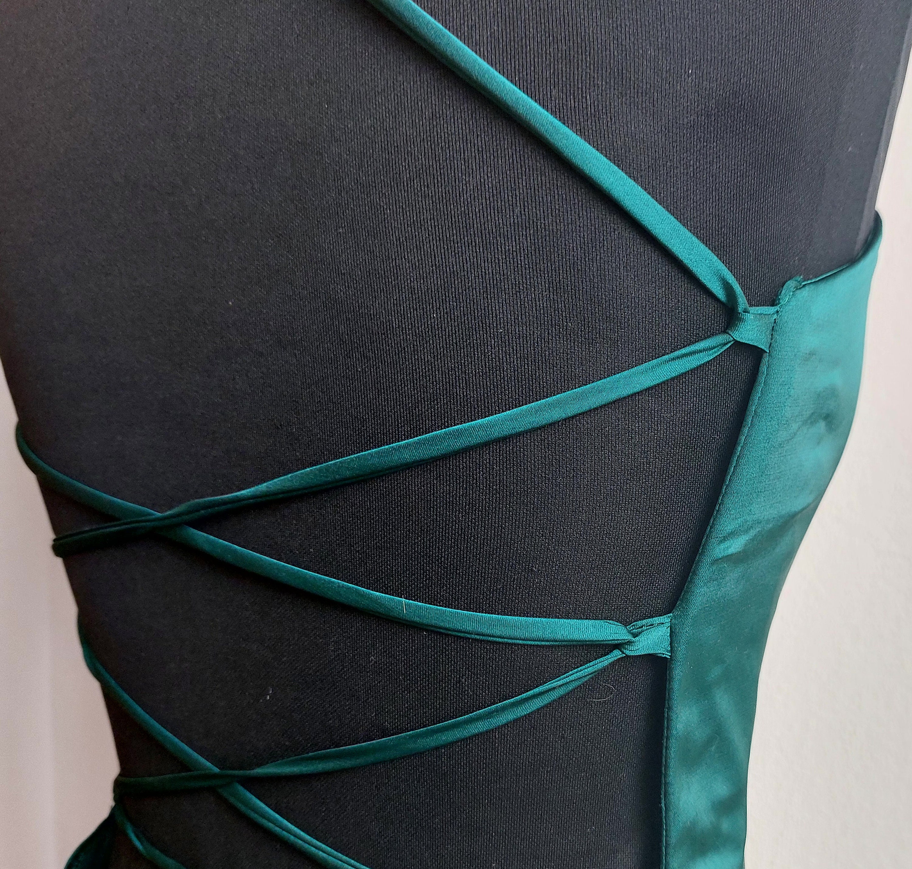 Slit Dress PDF Sewing Pattern. Long Evening Dress With Lace up Back and ...