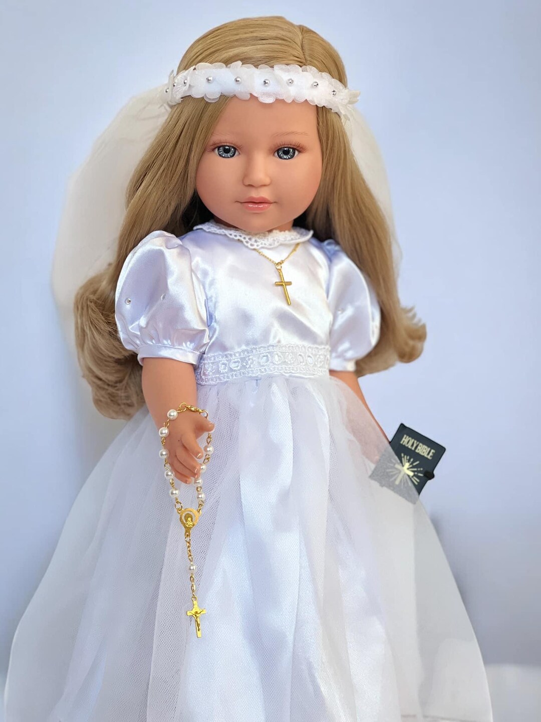 First Holy Communion Gown Fits 18 Inch Kennedy and Friends Dolls and ...