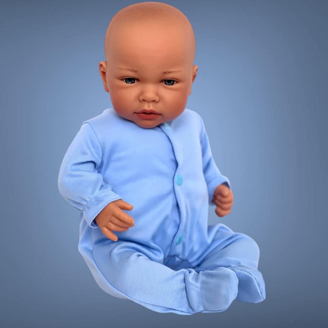 Powder Blue Baby Doll Romper for 16-18 Inch Baby Dolls- Baby Doll ...