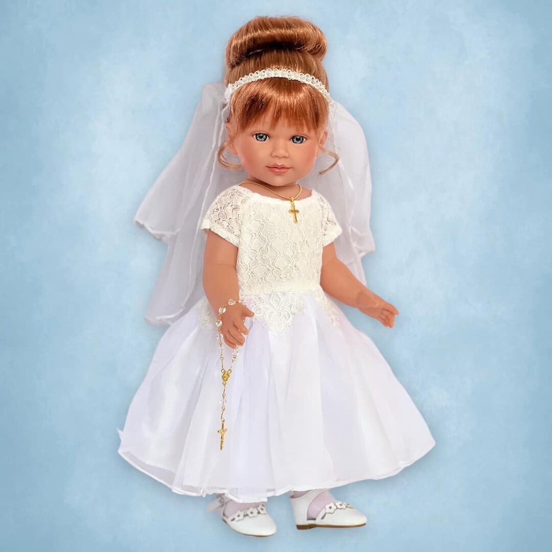 Communion Dress With Extensive Detail for 18 Inch Kennedy and Friends ...