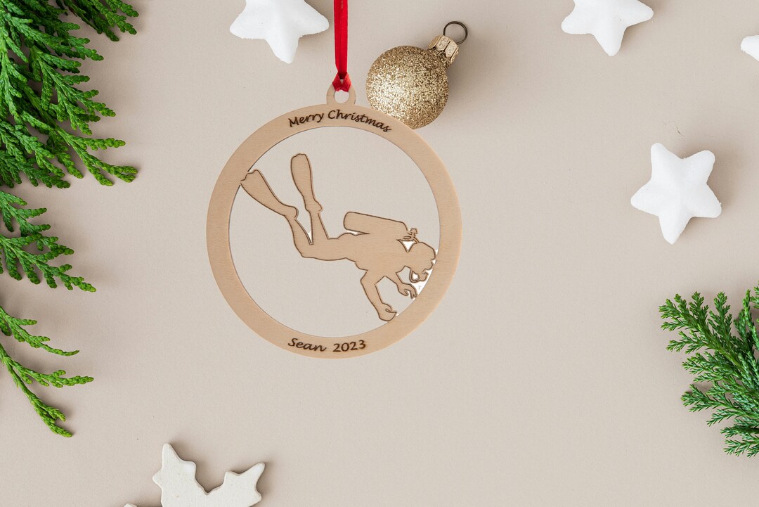 Scuba Themed Holiday Ornament - Etsy
