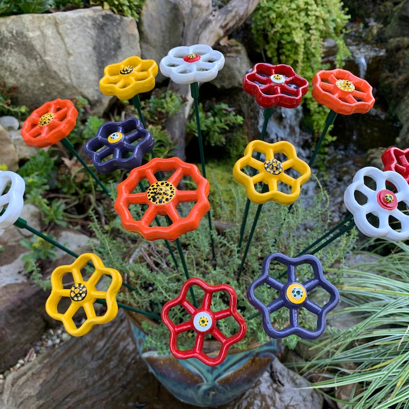 Metal Flowers - Etsy