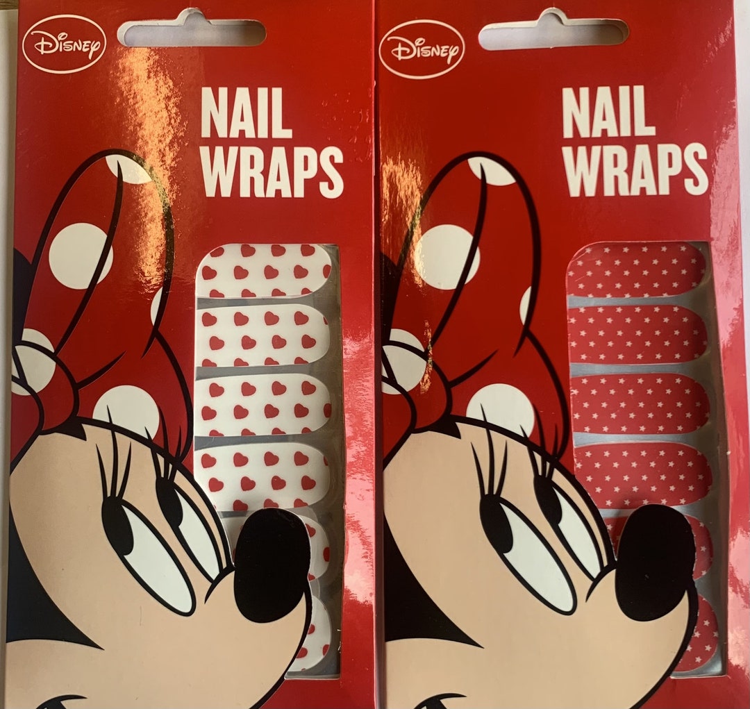 2X Disney Minnie Mouse Nail Wraps - Etsy