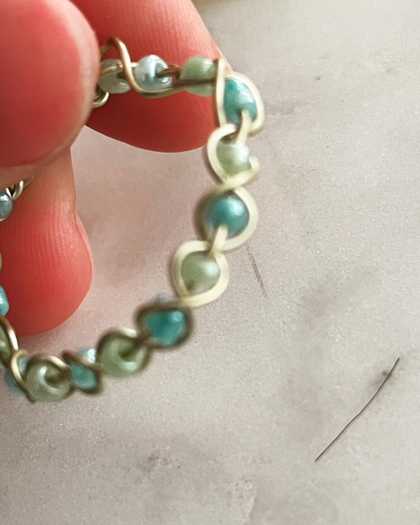 Beaded Wire Rings - Etsy