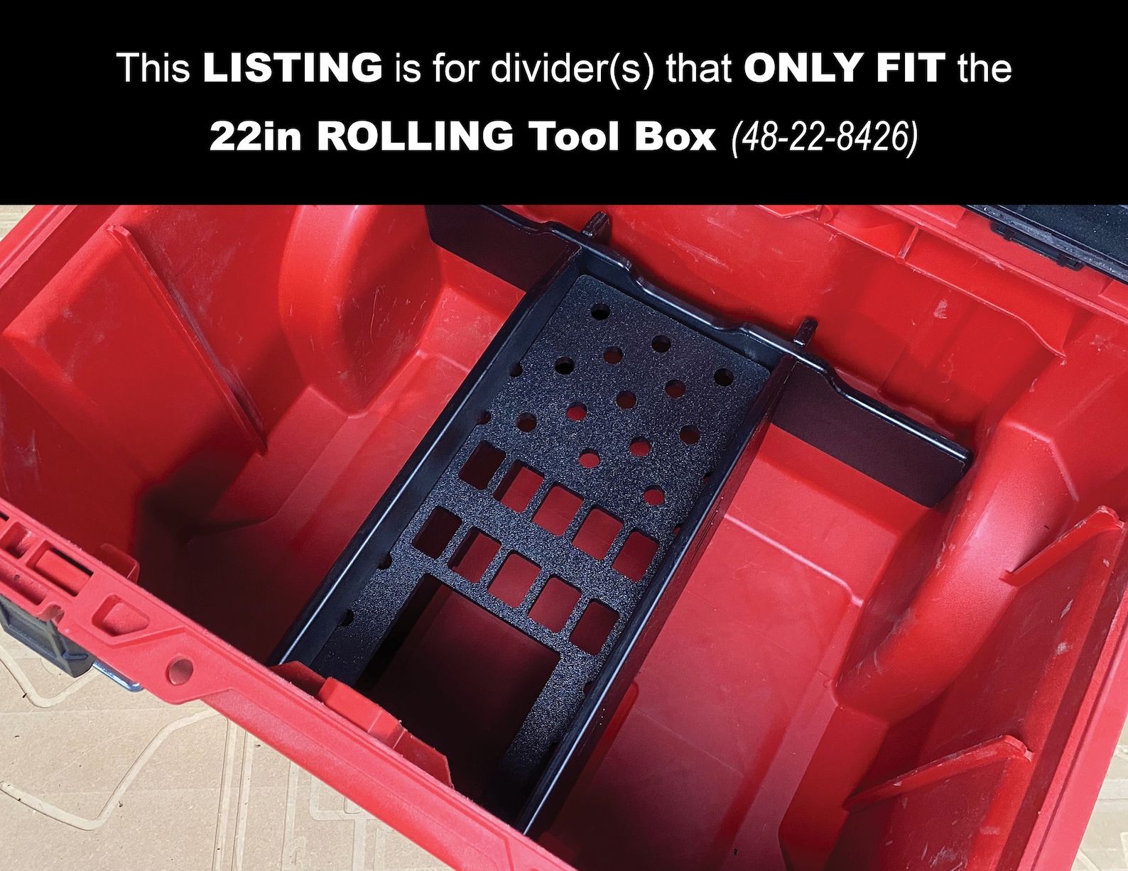 Tri Divider Insert Tool Organizer for Packout Rolling Tool Box - Tool ...