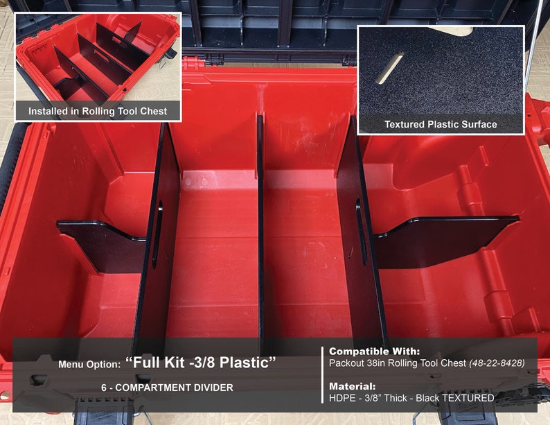 Milwaukee Packout Tool Chest Dividers Milwaukee Packout Mods - Etsy