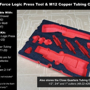 FOAM INSERT to Store M12 Force Logic Propress 2473-22 and M12 Copper ...