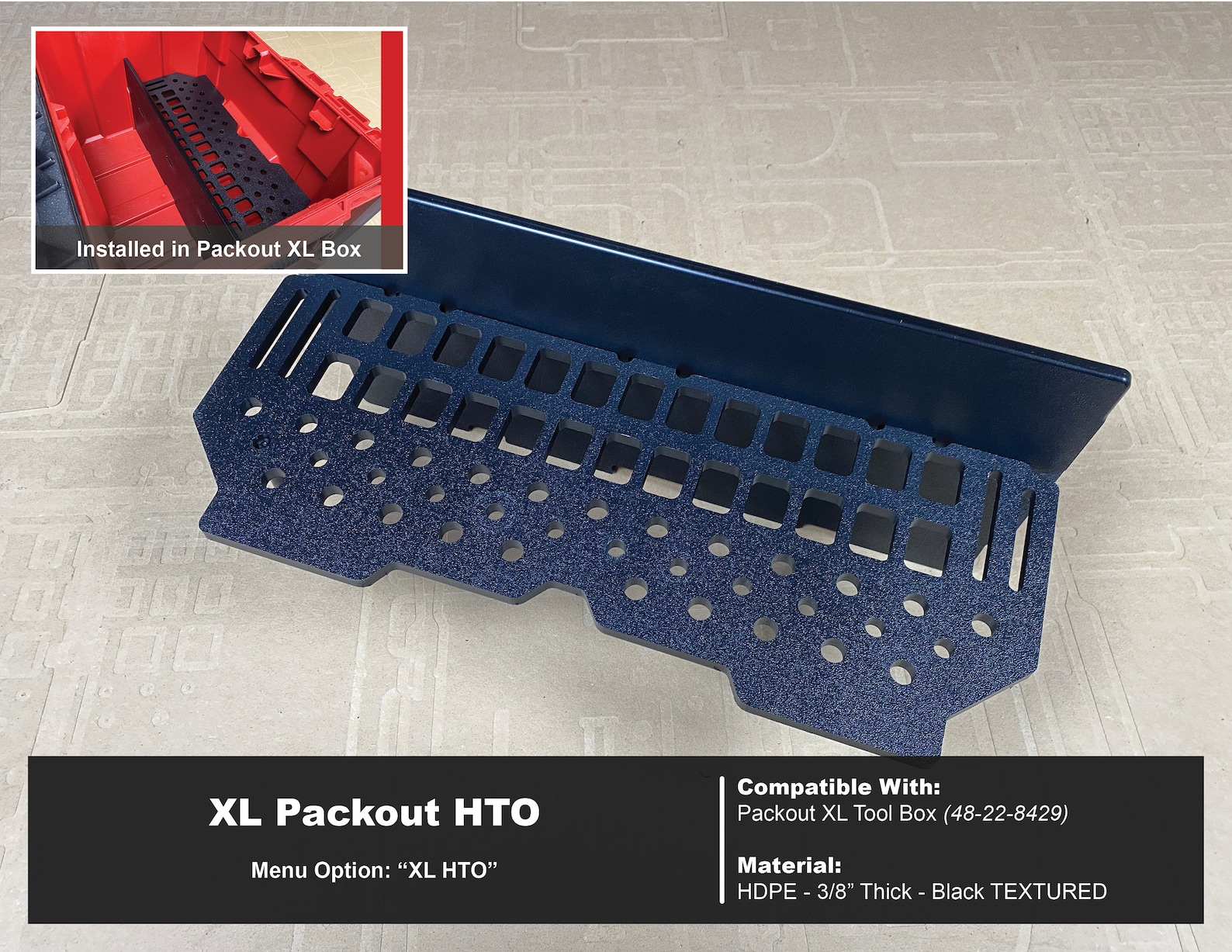 Hand Tool Organizer for Milwaukee Packout XL Tool Box 48-22-8429 - Tool ...