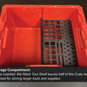 Packout Crate Hand Tool Insert Organizer for Milwaukee Packout Crate ...