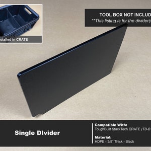 Divider for Toughbuilt Stacktech CRATE Tool Box - Tools/case NOT ...