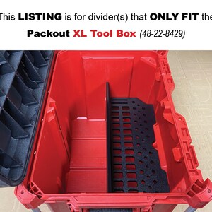 Hand Tool Organizer for Milwaukee Packout XL Tool Box 48-22-8429 - Tool ...