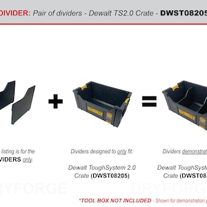 Dividers for Dewalt Toughsystem 2.0 Crate DWST08205 - Tools/case NOT Included - Etsy