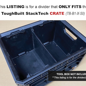 Divider for Toughbuilt Stacktech CRATE Tool Box - Tools/case NOT ...