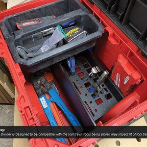 Hand Tool Insert Divider for Milwaukee Packout Rolling Tool Box - Tools ...