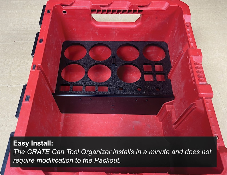 Packout Crate CTO Can Tool Organizer for Milwaukee Packout Crate ...