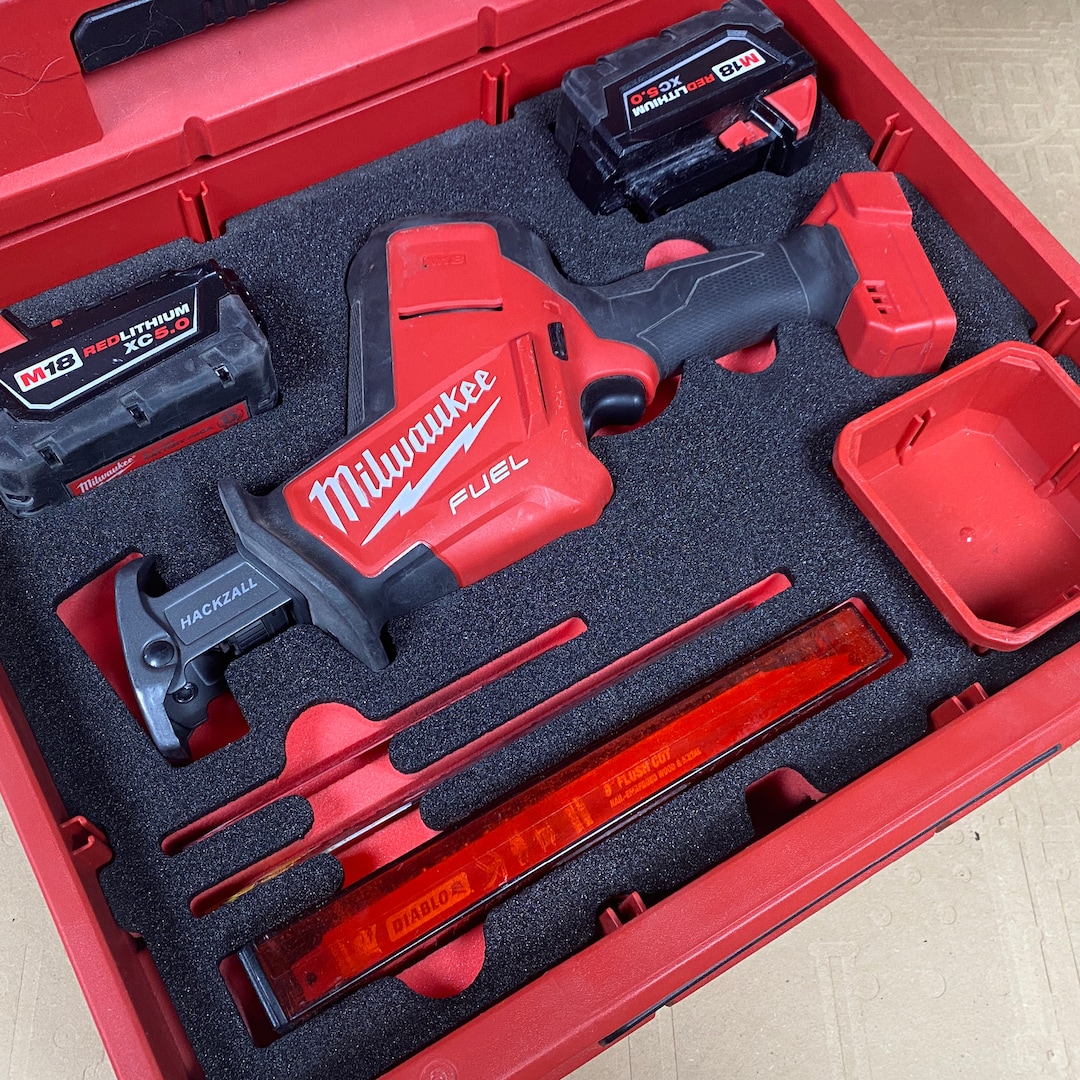 FOAM INSERT to Store M18 Fuel Hackzall 2719-20 in a Milwaukee Packout 2 ...