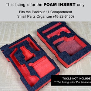 FOAM INSERT to Store M12 Laser in a Milwaukee Packout 11 Compartment ...