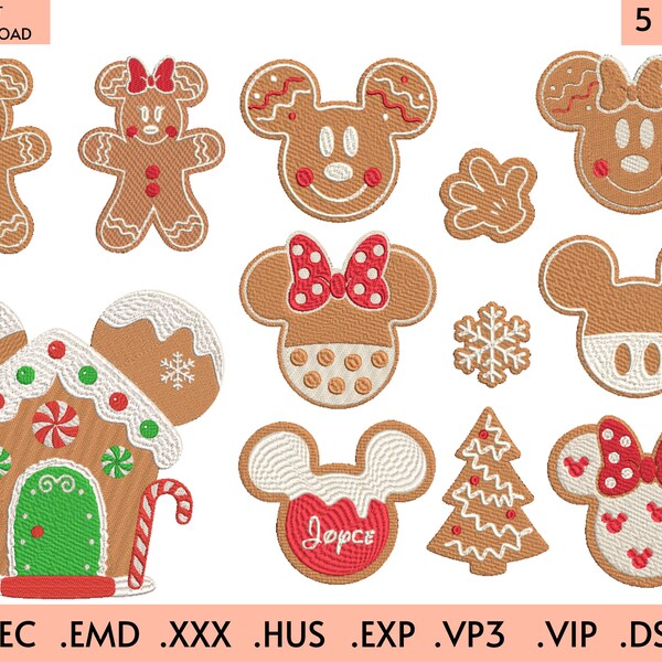 Gingerbread Embroidery Pattern - Etsy