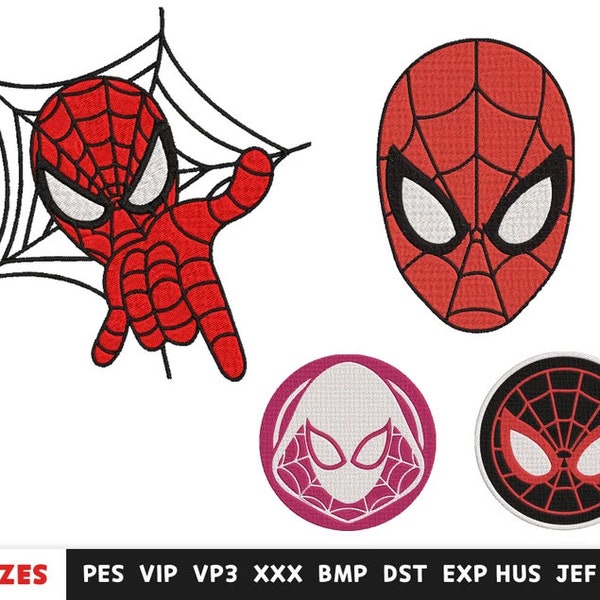 Spiderman Embroidery - Etsy