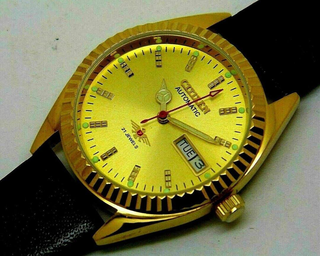 Rare 1990s Vintage Citizen Mechanical Automatic Mens Wrist - Etsy