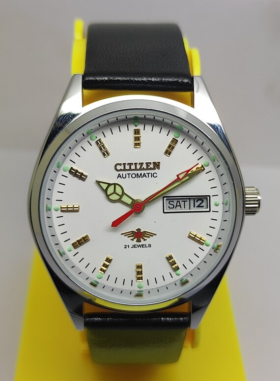 vintage citizen automatic white - Gem