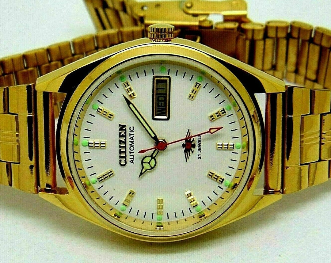 Citizen Mechanical Automatic Men's Japanese 21 Jewels Wrist Watch White ...
