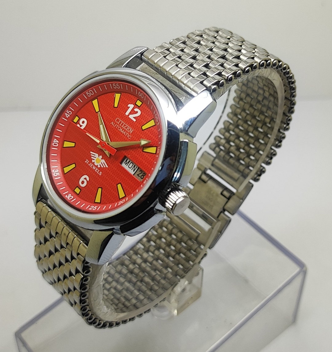 Rare 1990s Vintage Citizen Mechanical Automatic Mens Wrist - Etsy