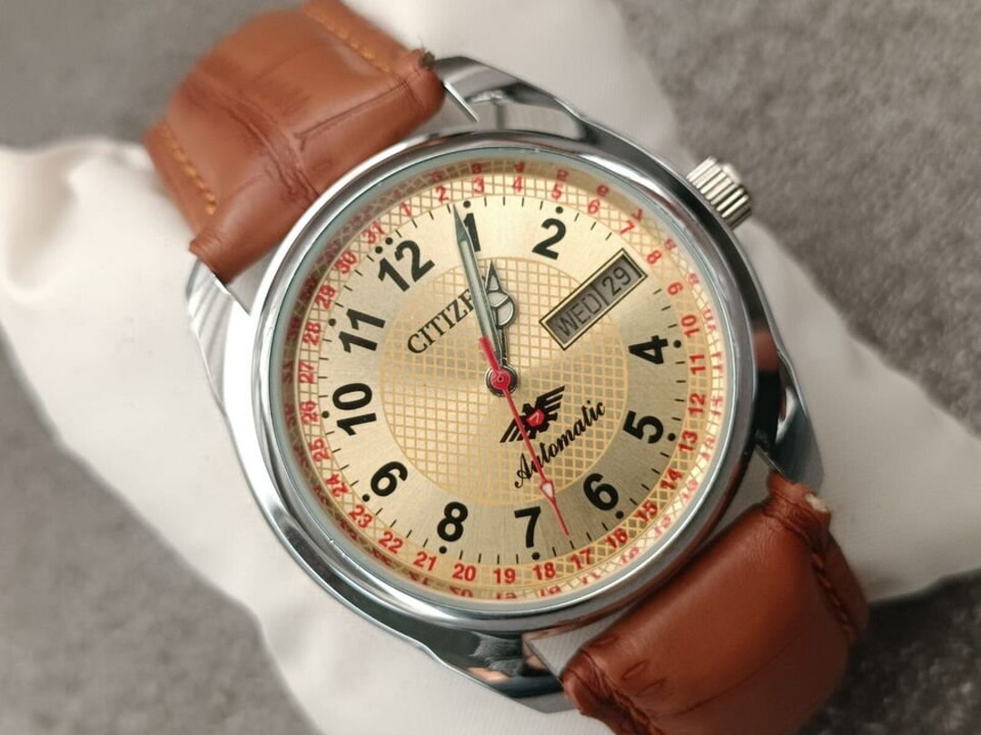 Rare 1990s Vintage Citizen Mechanical Automatic Men's Wrist Watch ...