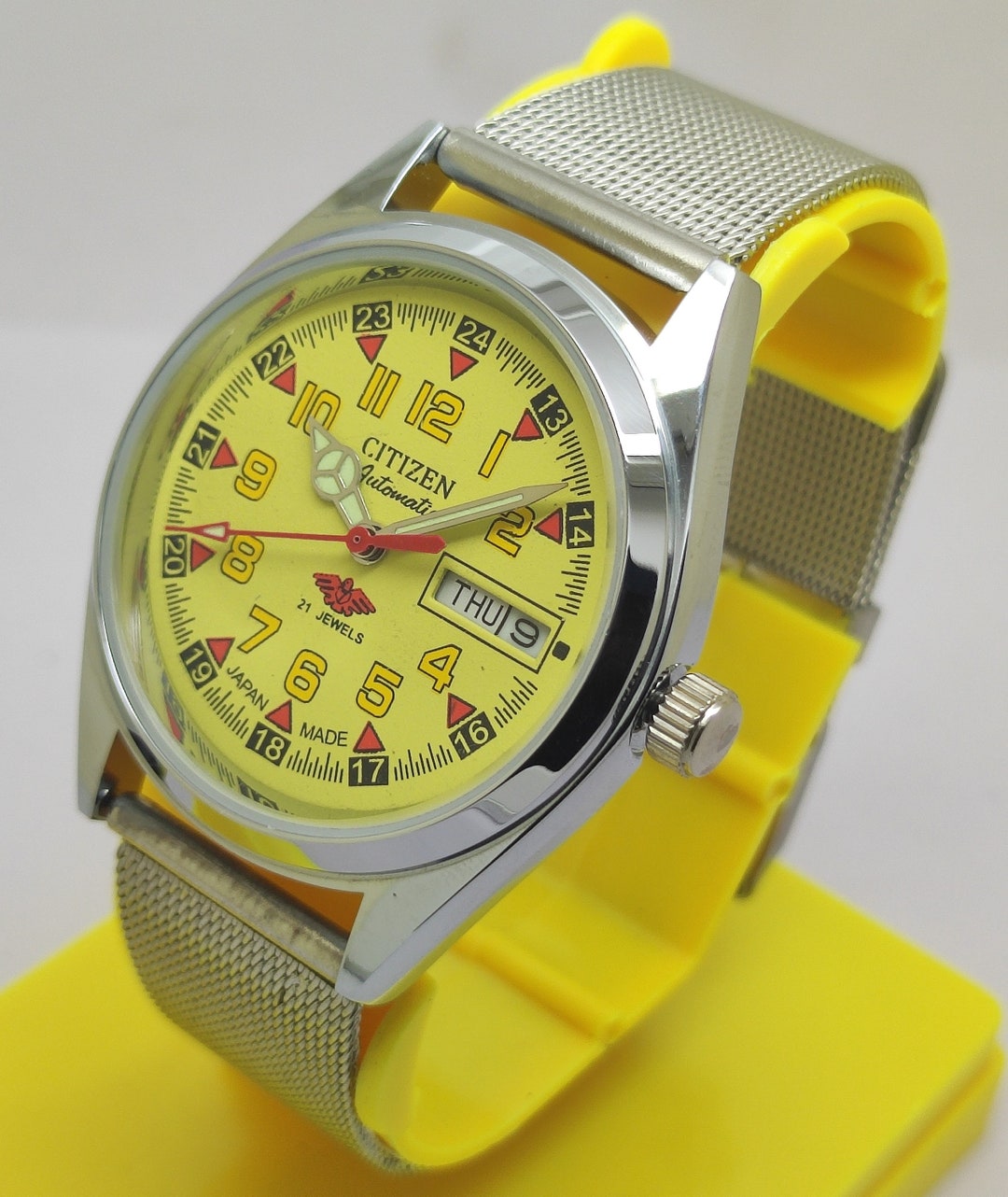 Rare 1990s Vintage Citizen Mechanical Automatic Mens Wrist - Etsy