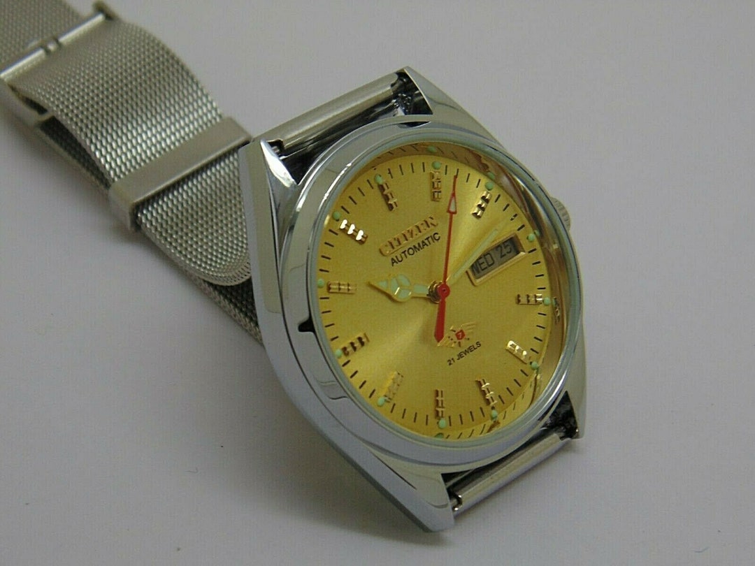 Rare 1990s Vintage Citizen Mechanical Automatic Mens Wrist - Etsy
