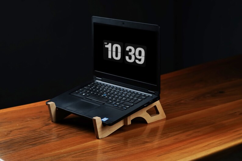Emerald Natural Laptop Stand, Eco Minimalist MacBook Stand, Tablet ...