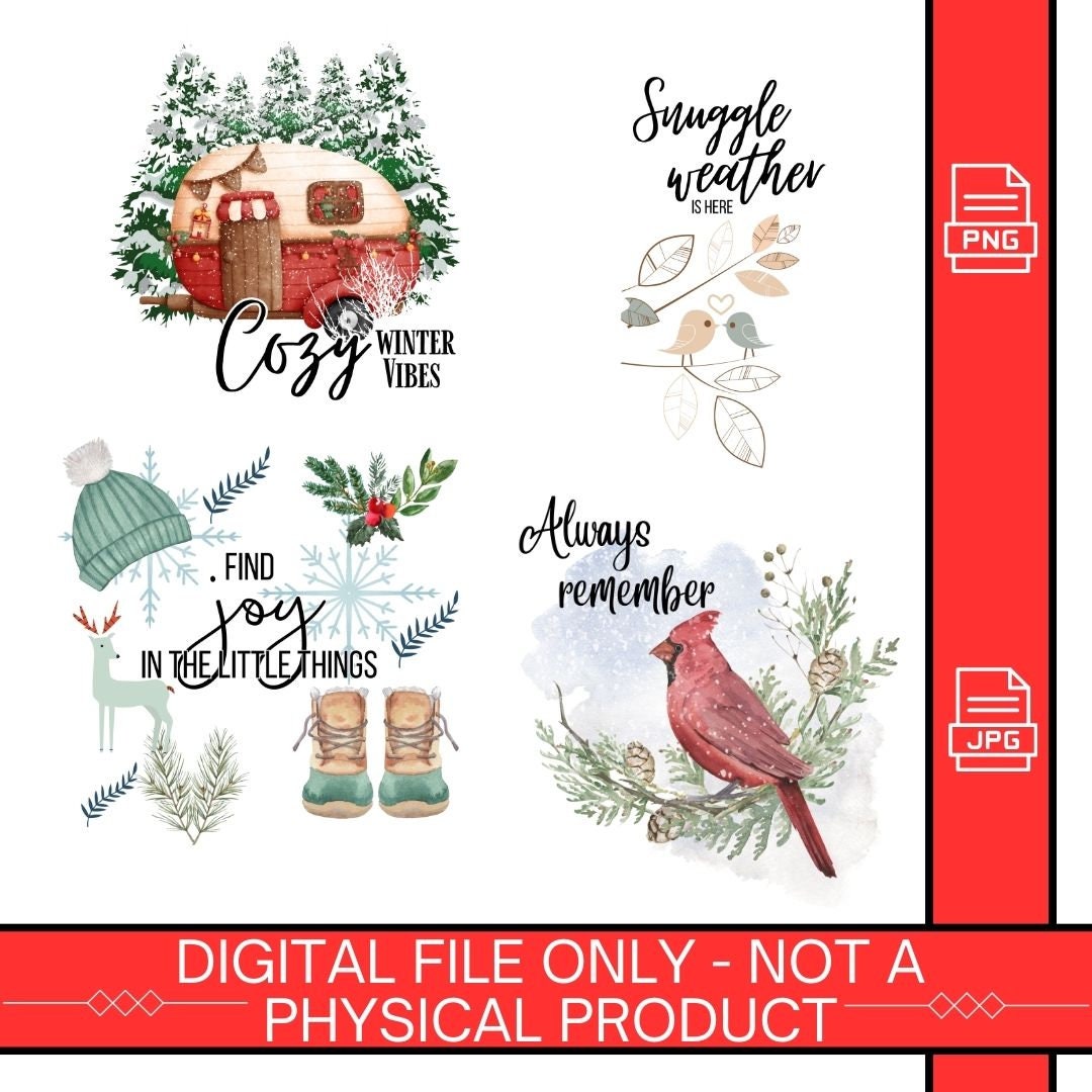 Winter Bundles Digital Designs - Etsy