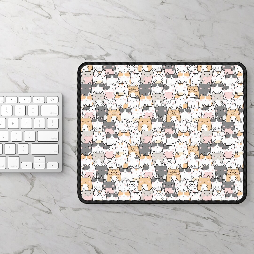 Kawaii Cute Cats Gaming Mouse Pad Kawaii Cute Cats Large - Etsy