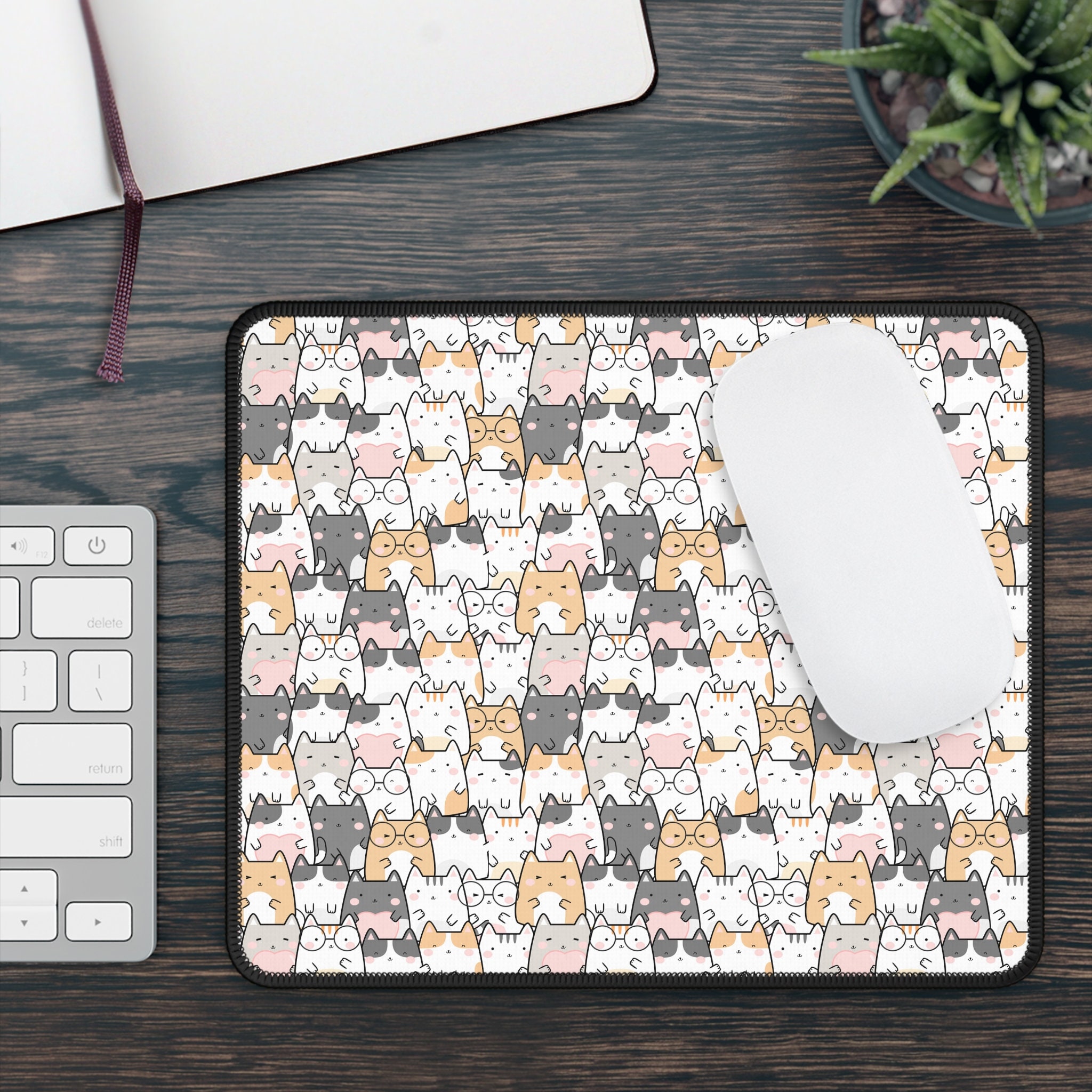 Kawaii Cute Cats Gaming Mouse Pad Kawaii Cute Cats Large - Etsy