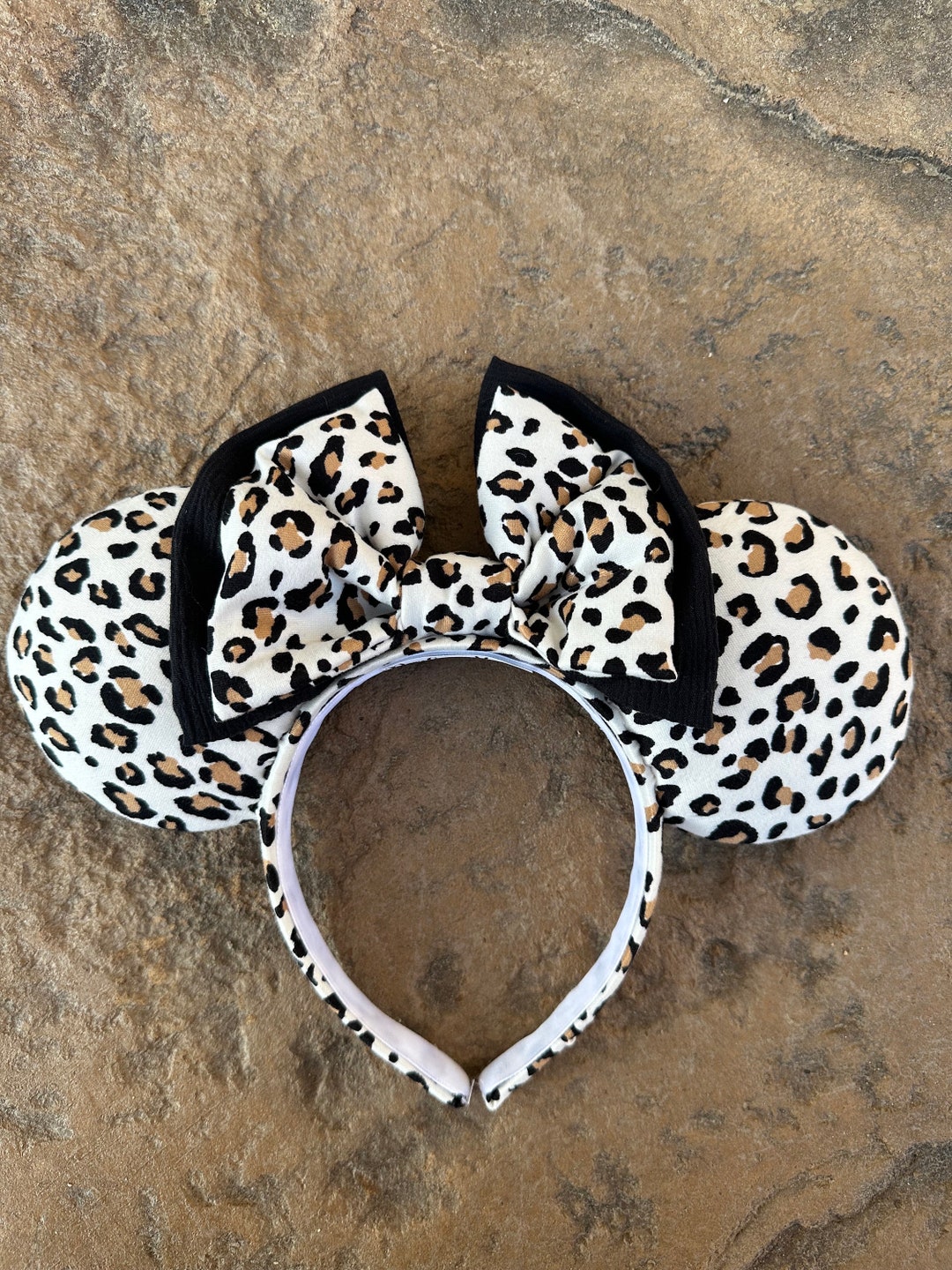 Leopard Print Minnie Mouse Ears | Animal Kingdom, Handmade - Etsy