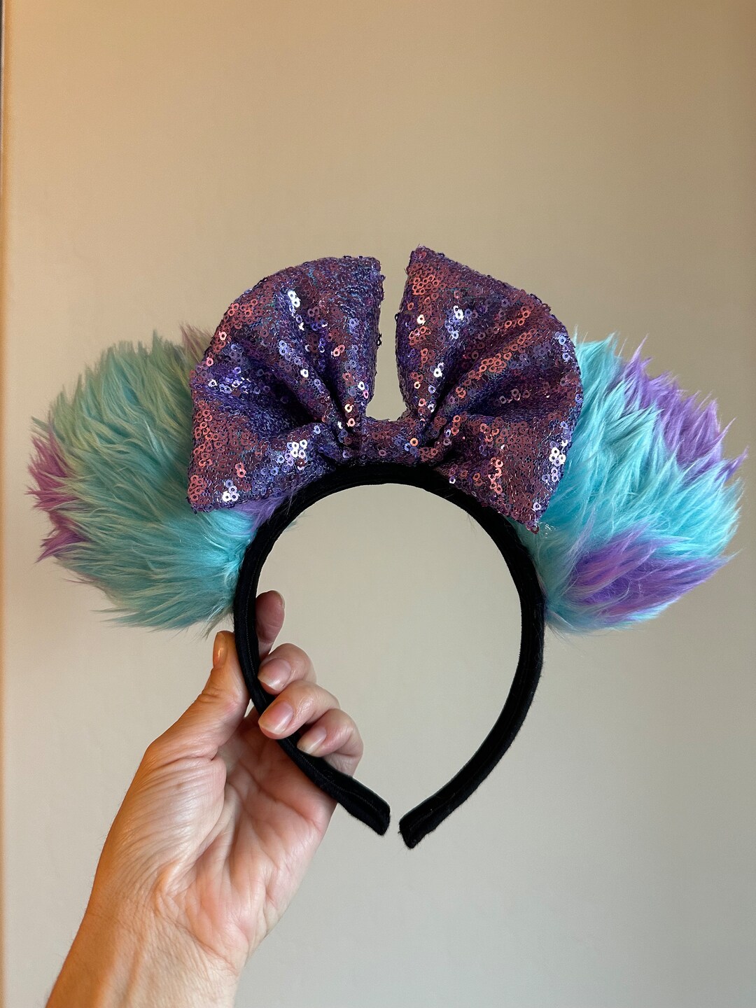 Sully Mouse Ears | Mike & Sully Disney Ears | Monsters Minnie Mouse ...