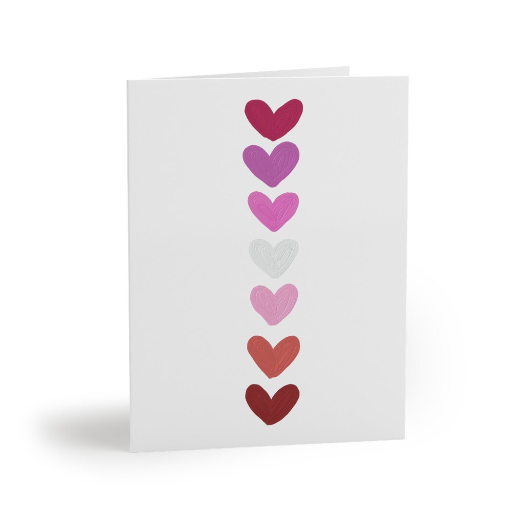 Heart Hue Greeting Cards 8 16 and 24 Pcs - Etsy