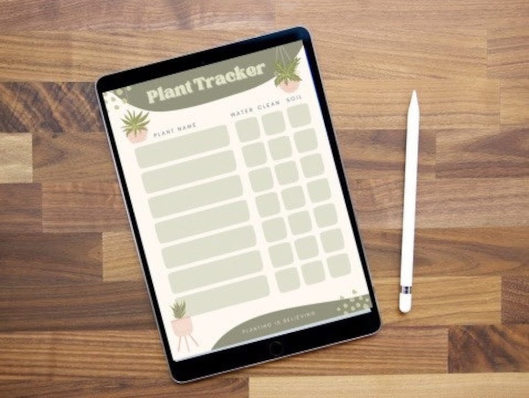 Plant Tracker, Printable List, Daily to Do List Printable, Modern to Do ...