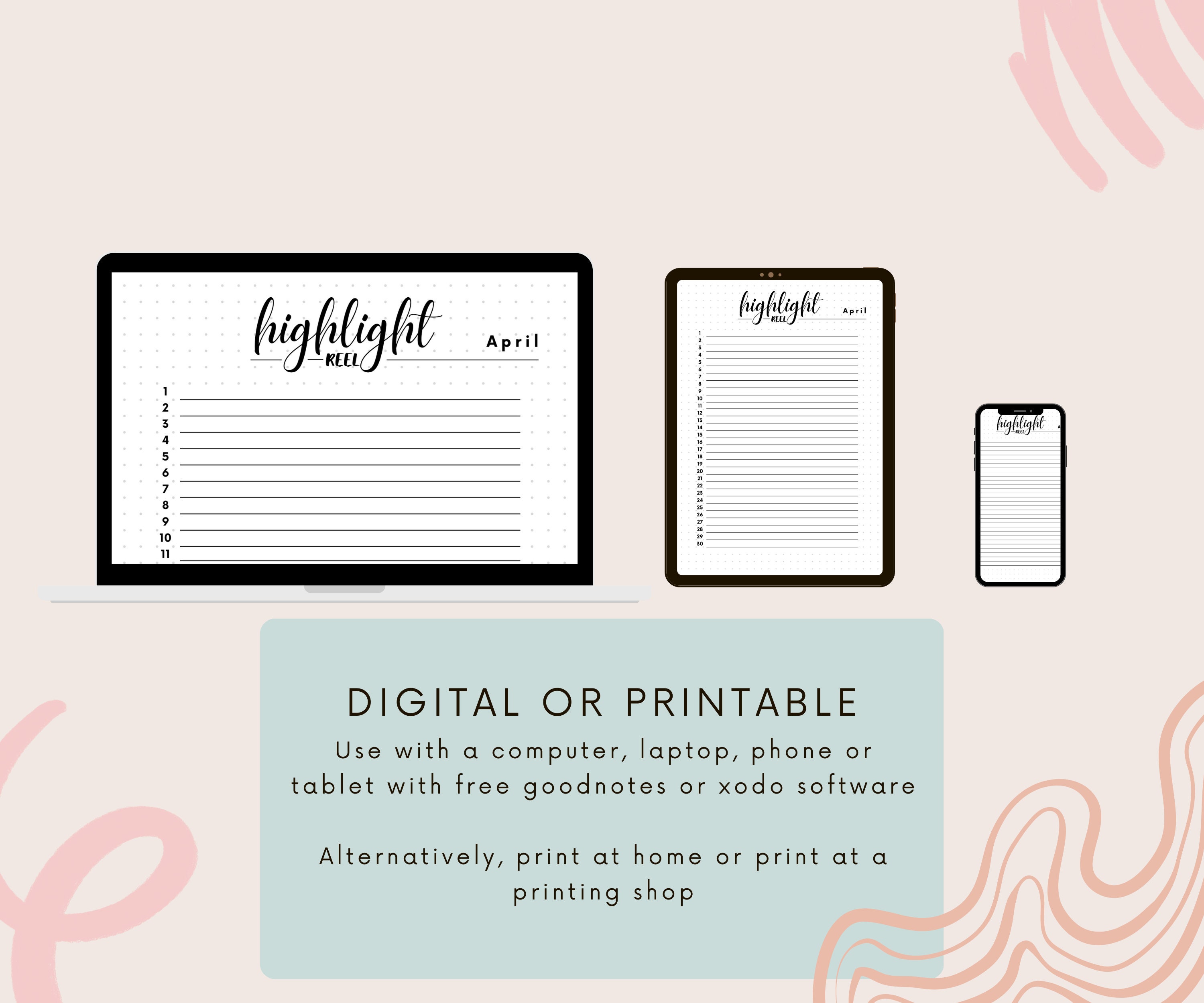 Printable 2024 Bullet Planner Template Bundle | Annual 2024 Planner ...