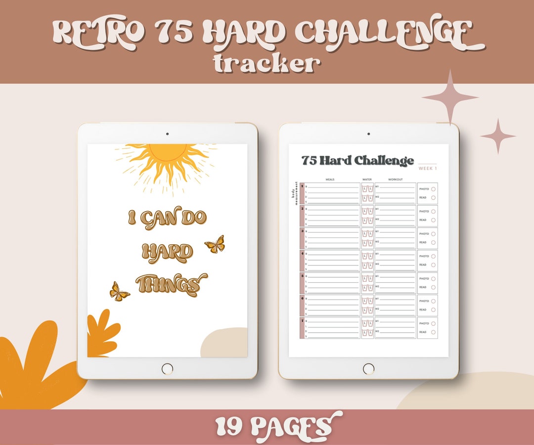 75 Day Challenge Tracker Digital or Printable Journal Body Measurements ...