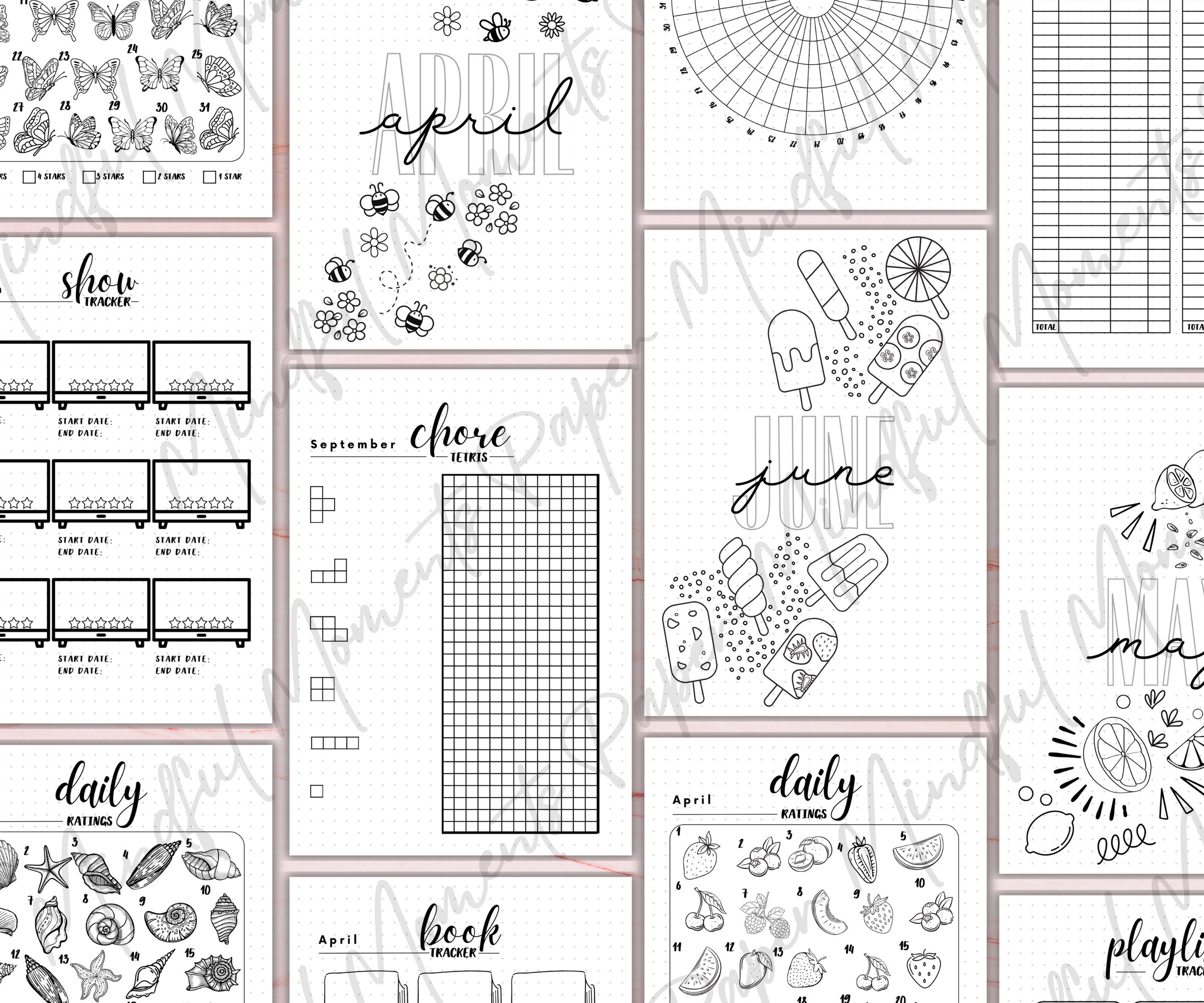 Printable 2024 Bullet Planner Template Bundle | Annual 2024 Planner ...