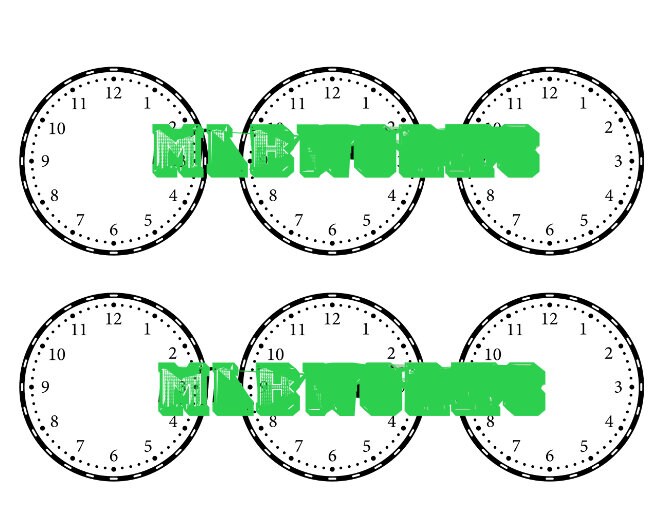 Blank Clocks Worksheets - Etsy