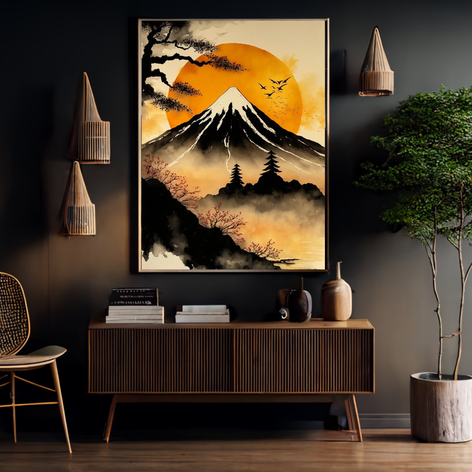 Japandi Wall Art Gallery, Neutral Wall Art, Japandi Art, Minimalist ...